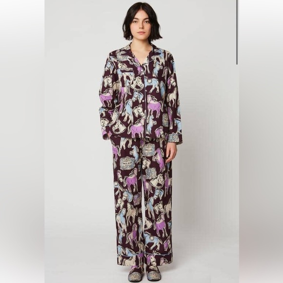 PJ Night | Intimates & Sleepwear | Pj Night Rive Gauche Horse Print ...